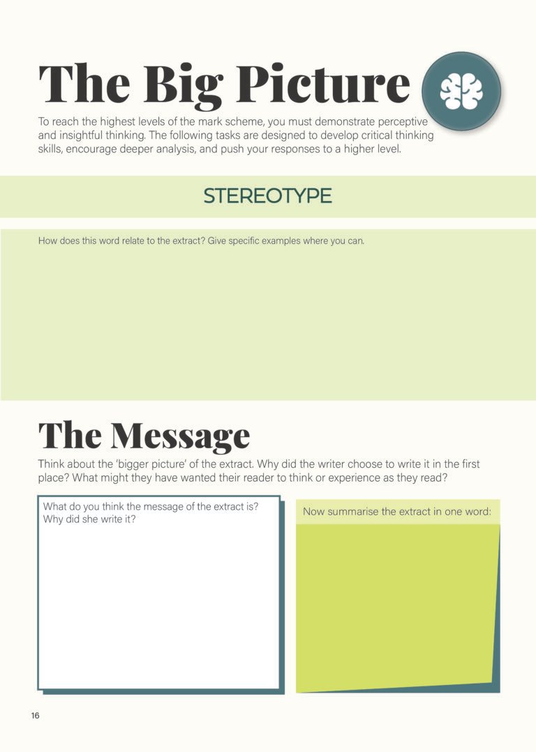The Danger of a Single Story | Free iGCSE Revision Workbook